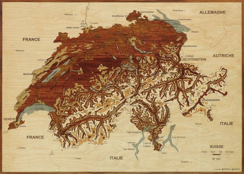 Carte de La Suisse - Le village